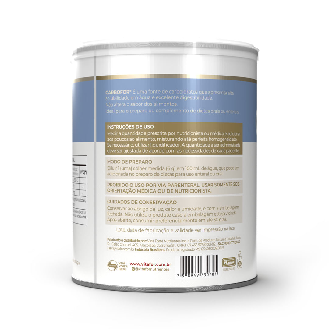 CARBOFOR® - Carboidratos para o seu dia a dia! 5% no PIX! - Vitafor
